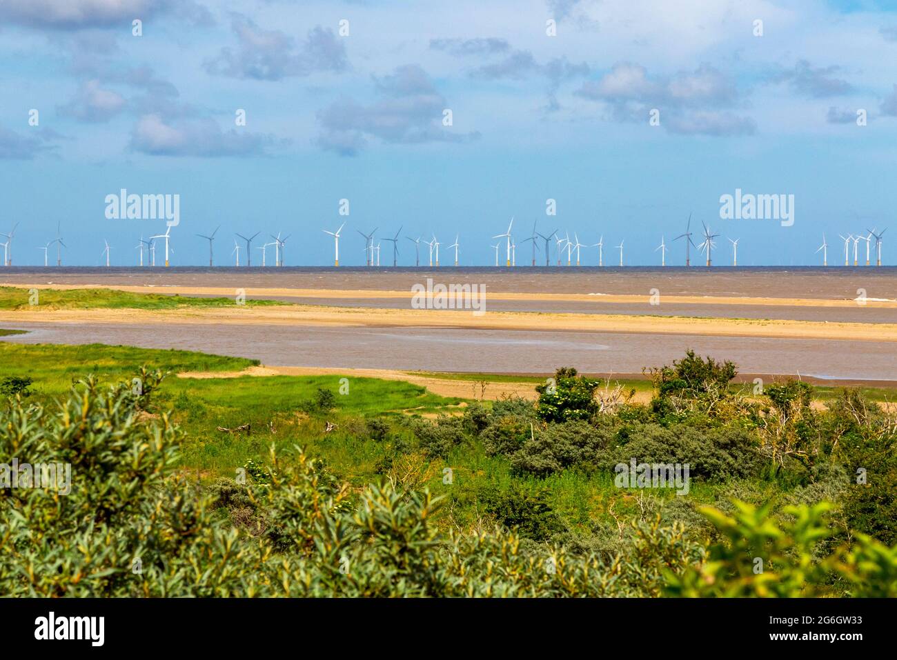 Wind farm skegness hi-res stock photography and images - Alamy