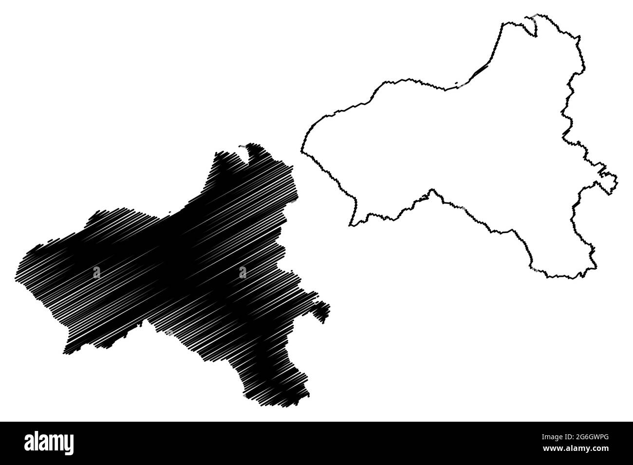 Vibo Valentia province (Italy, Italian Republic, Calabria region) map ...