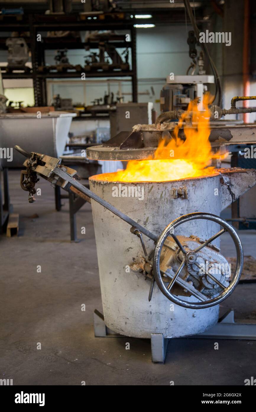 aluminum production in a Brazilian factory Stock Photo - Alamy