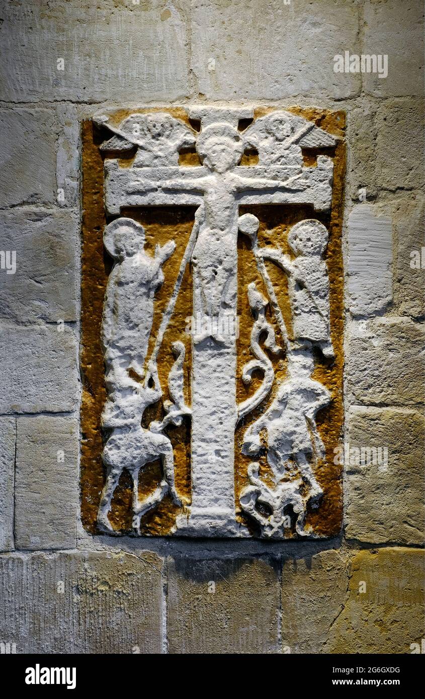 saxon rood crucifix in romsey abbey, hampshire, england Stock Photo - Alamy