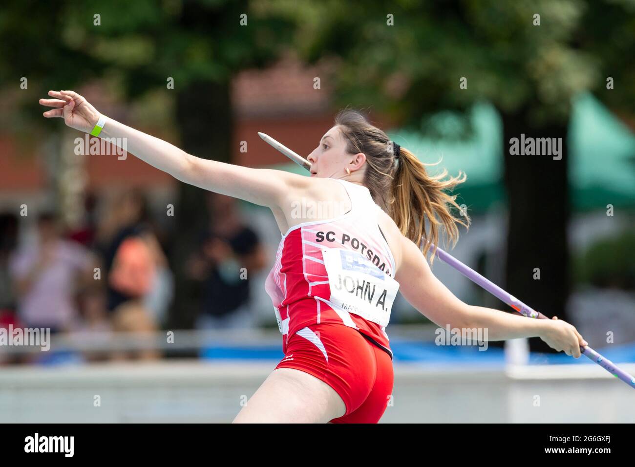Mannheim, Deutschland. 03rd July, 2021. Alyssa JOHN (GER, SC Potsdam ...