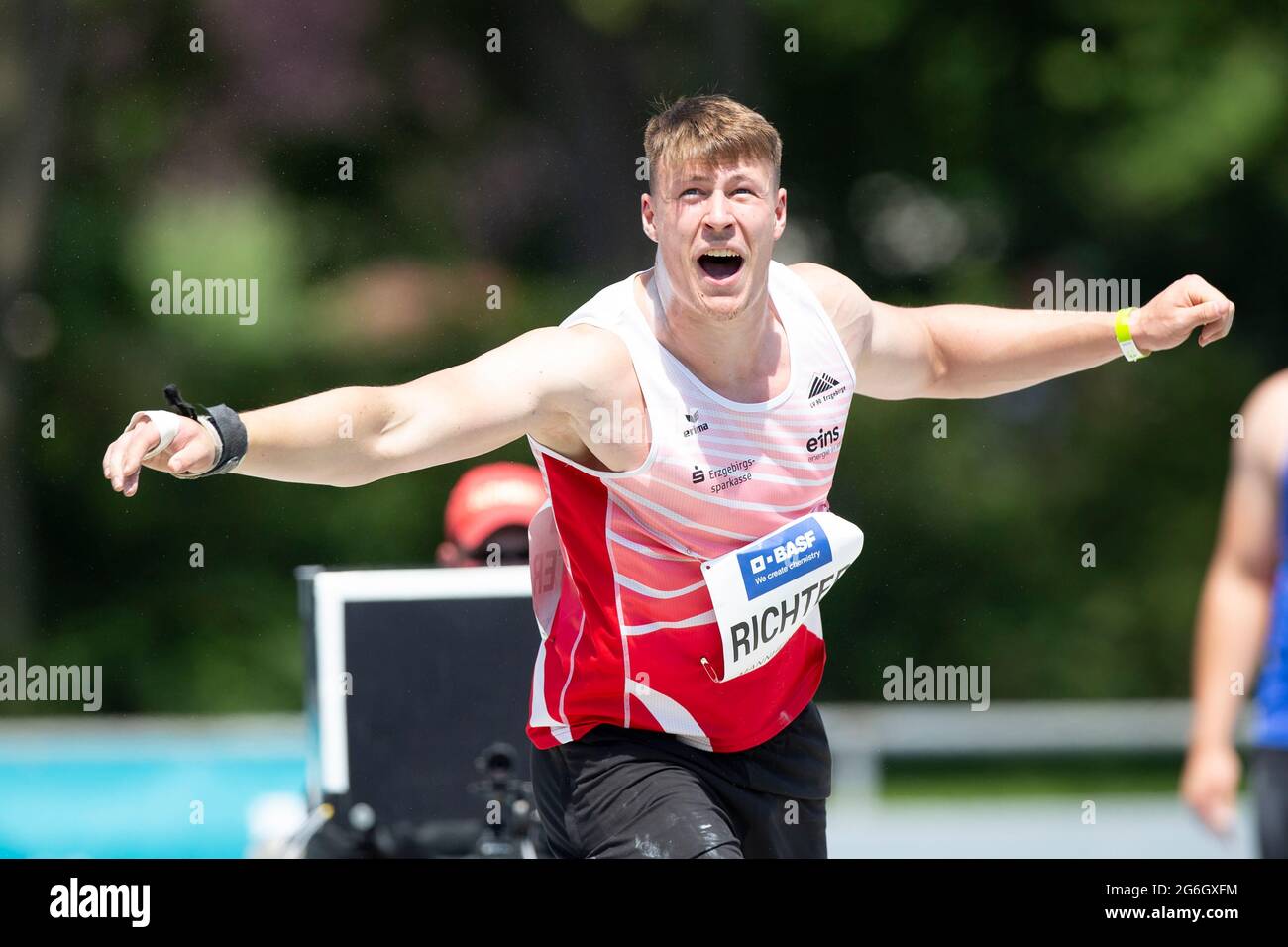 Mannheim, Deutschland. 03rd July, 2021. Winner Steven RICHTER (GER, LV ...