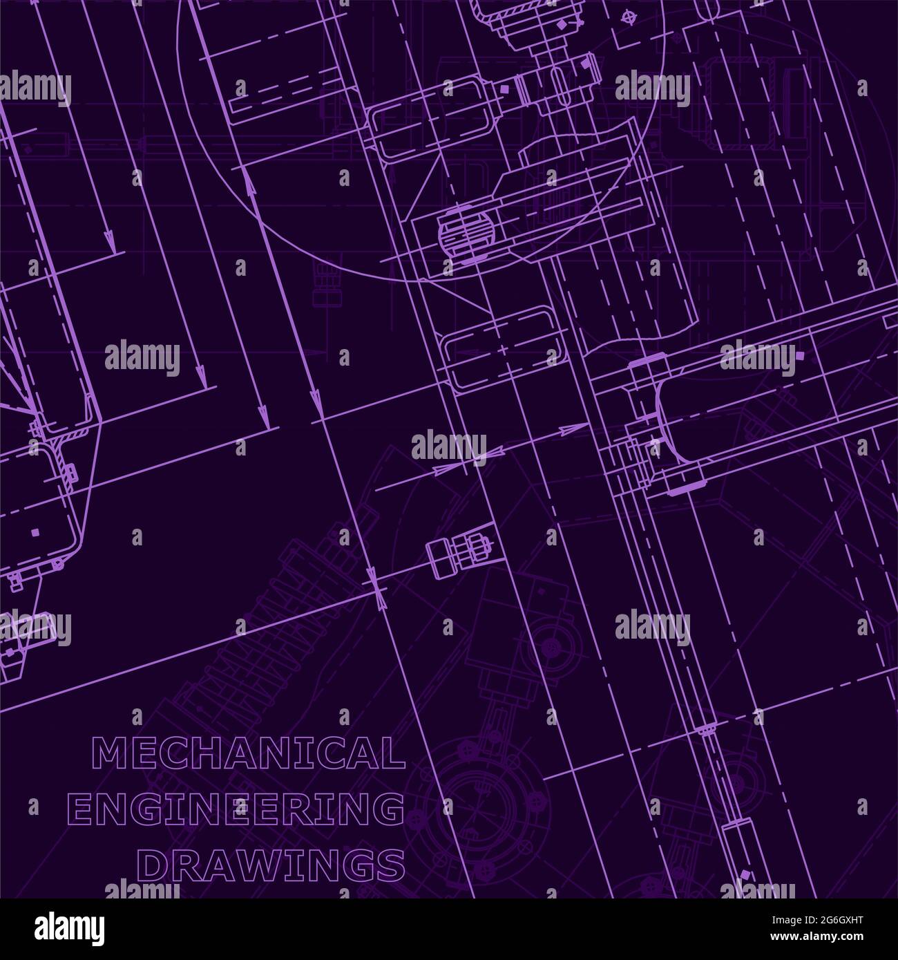 Blueprint. Vector engineering illustration. Technical illustrations ...