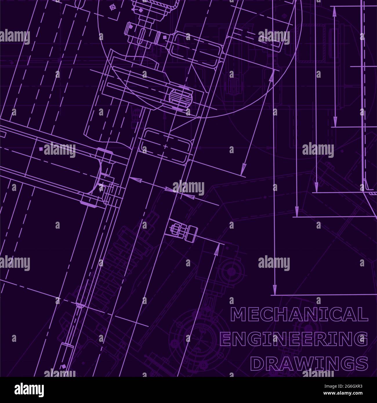 Blueprint. Vector engineering illustration. Technical illustrations ...