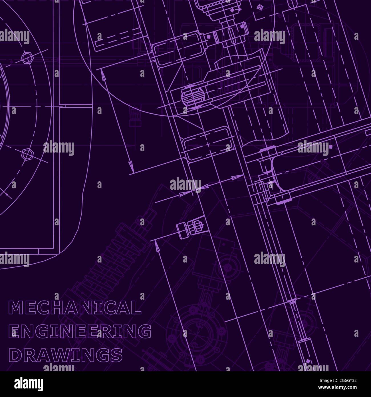 Blueprint, Sketch. Vector engineering illustration. Cover, flyer banner ...
