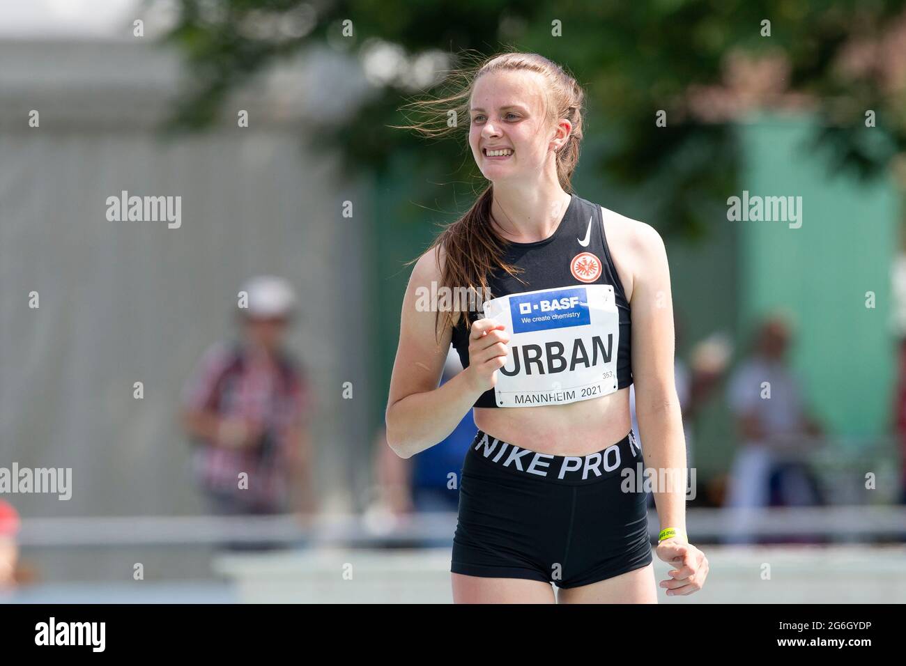 Winner Lilly URBAN (GER, Eintracht Frankfurt eV) at the javelin throw ...