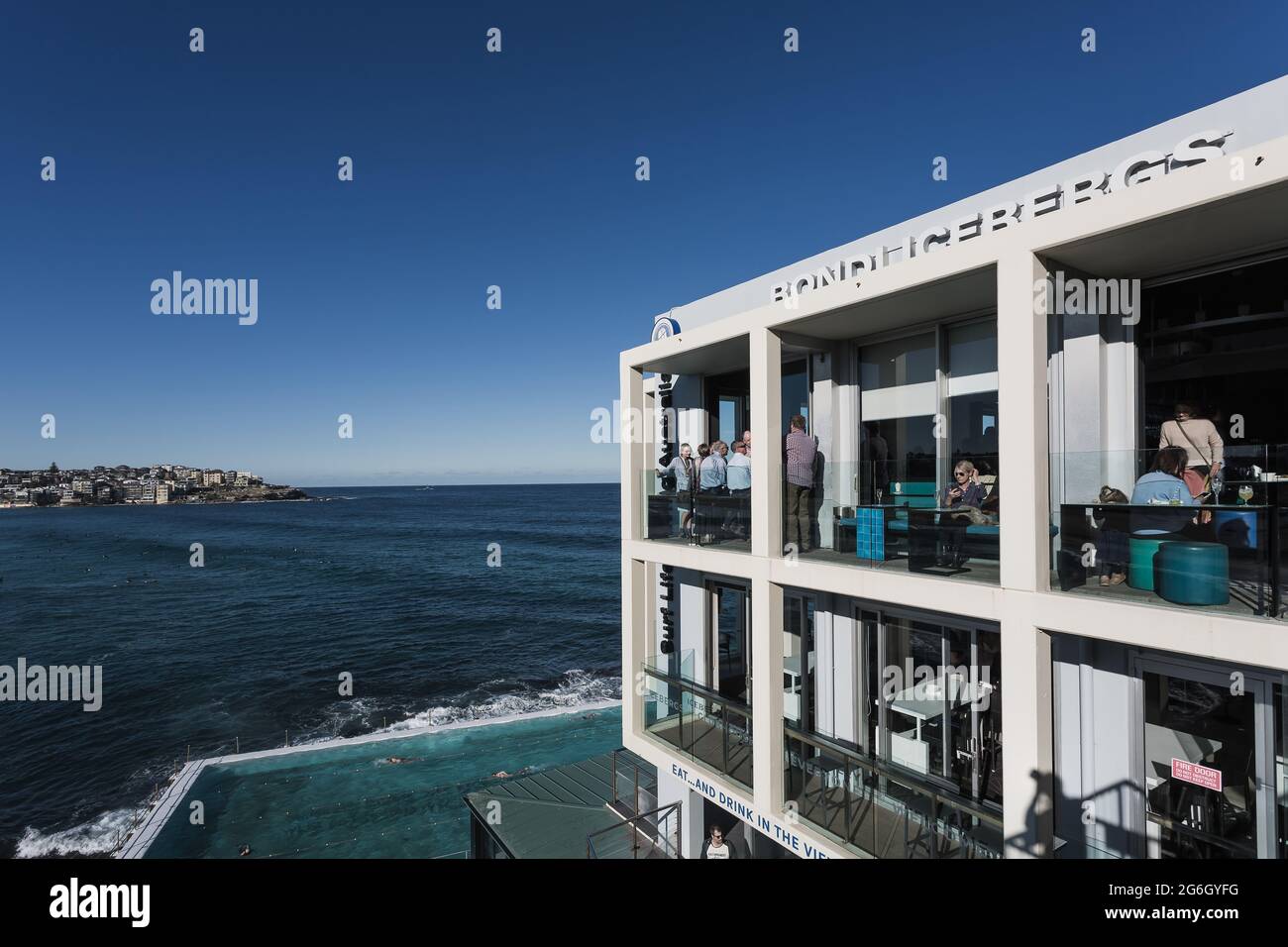 Bondi Icebergs Club, an international landmark, Bondi Beach, Sydney ...