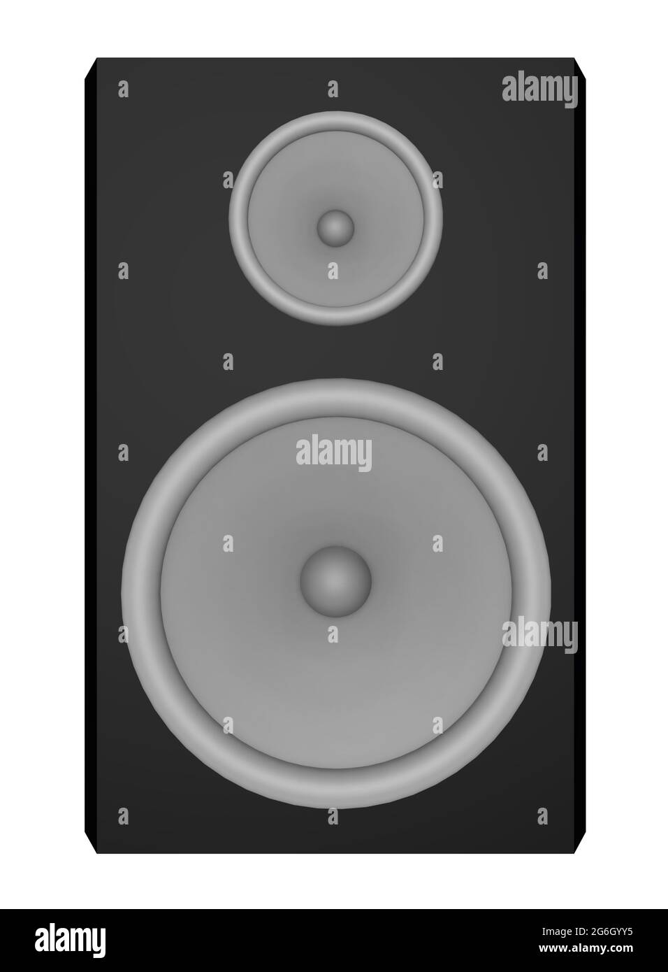 Loudspeaker box isolated on white background Stock Photo - Alamy