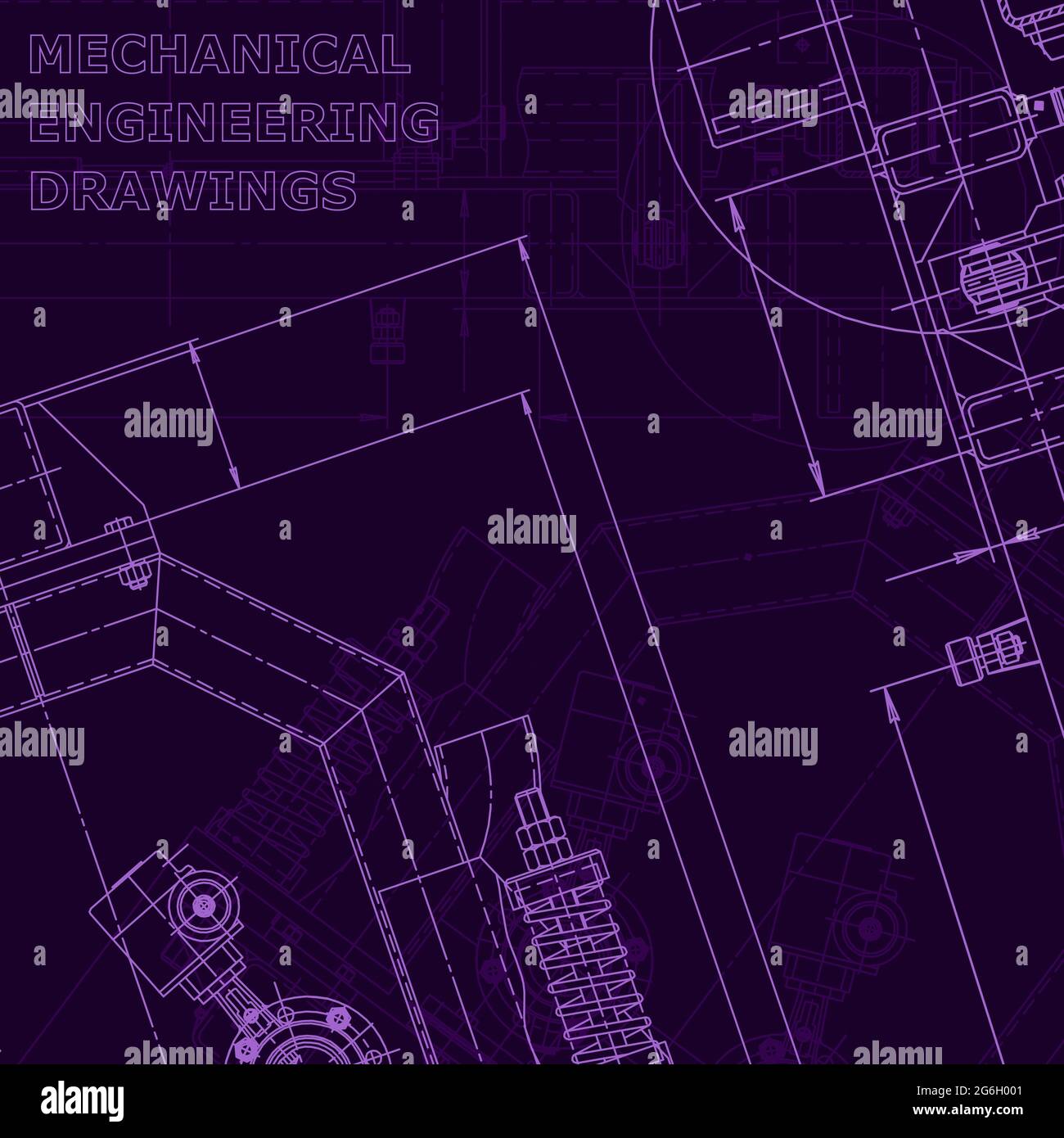 Blueprint, Sketch. Vector illustration. Cover flyer Corporate Identity ...