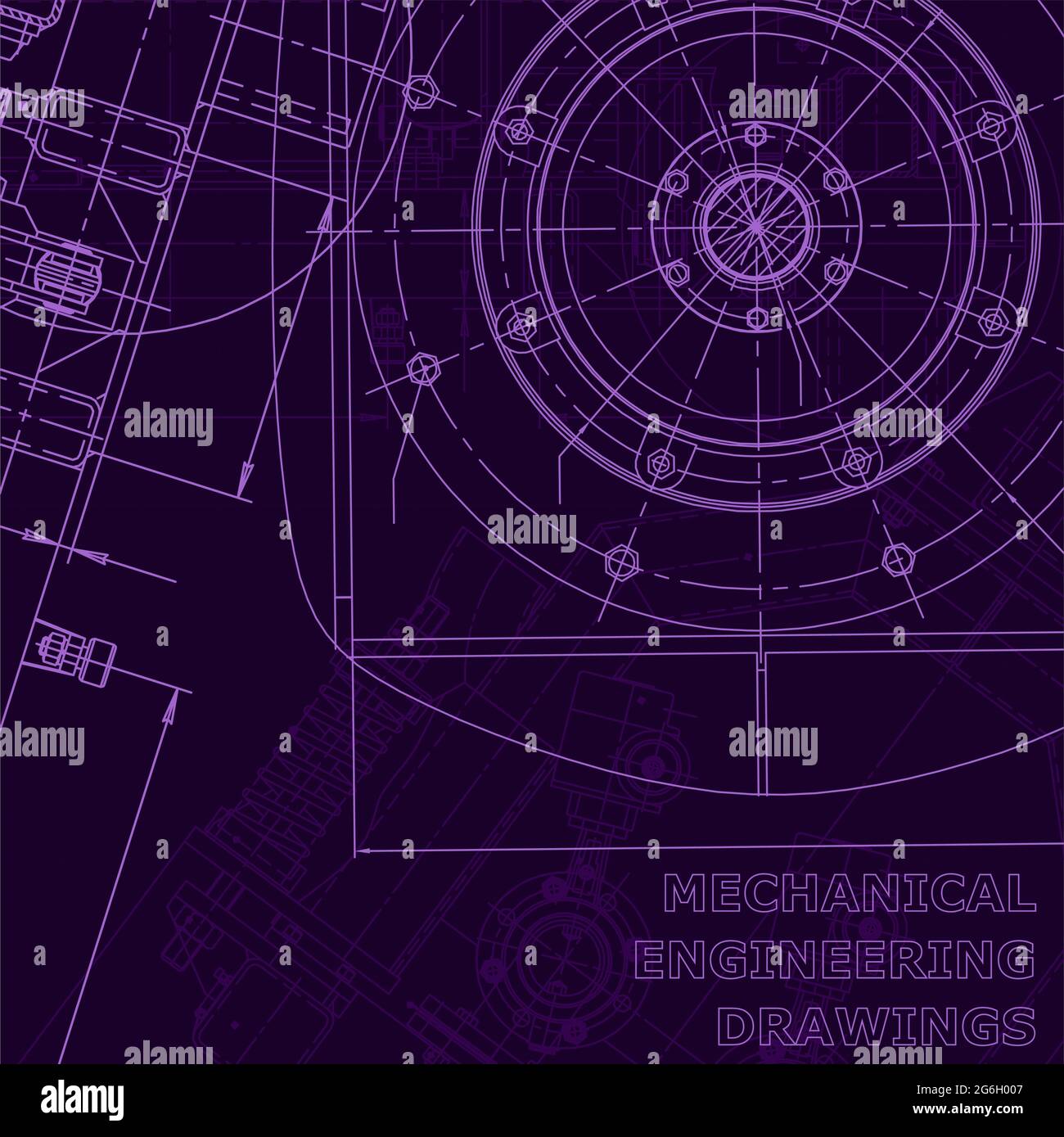 Purple cyberspace. Corporate Identity. Computer aided design systems ...