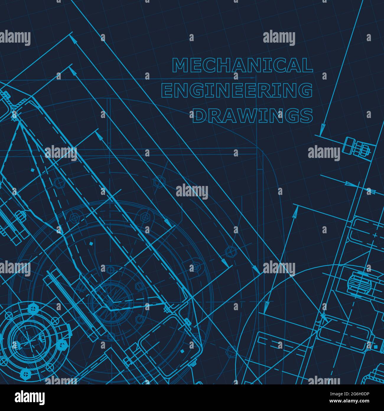 Blueprint. Technical cyberspace, Corporate Identity. Vector engineering ...