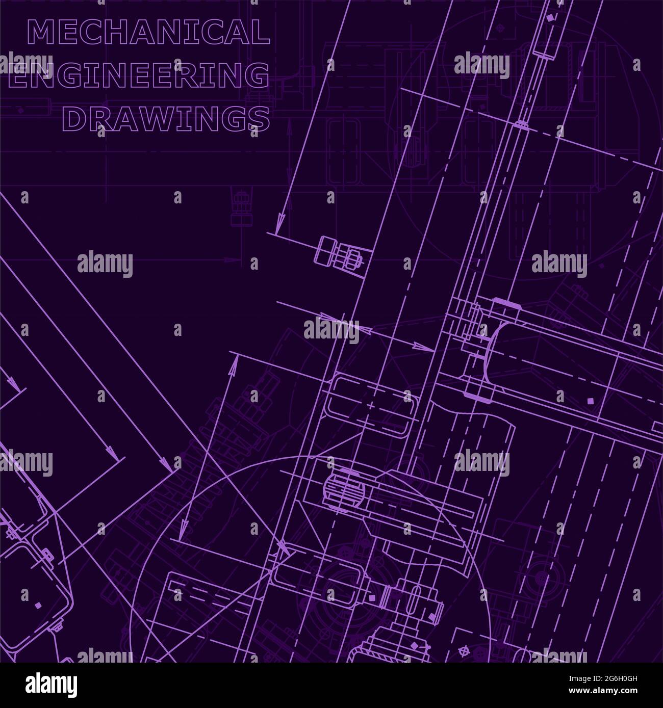 Blueprint. Vector engineering illustration. Technical illustrations ...