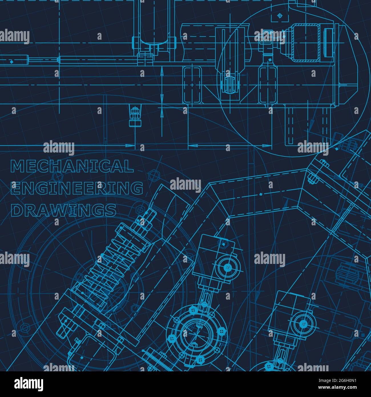 Blueprint. Technical cyberspace, scheme, plan, sketch Technical ...