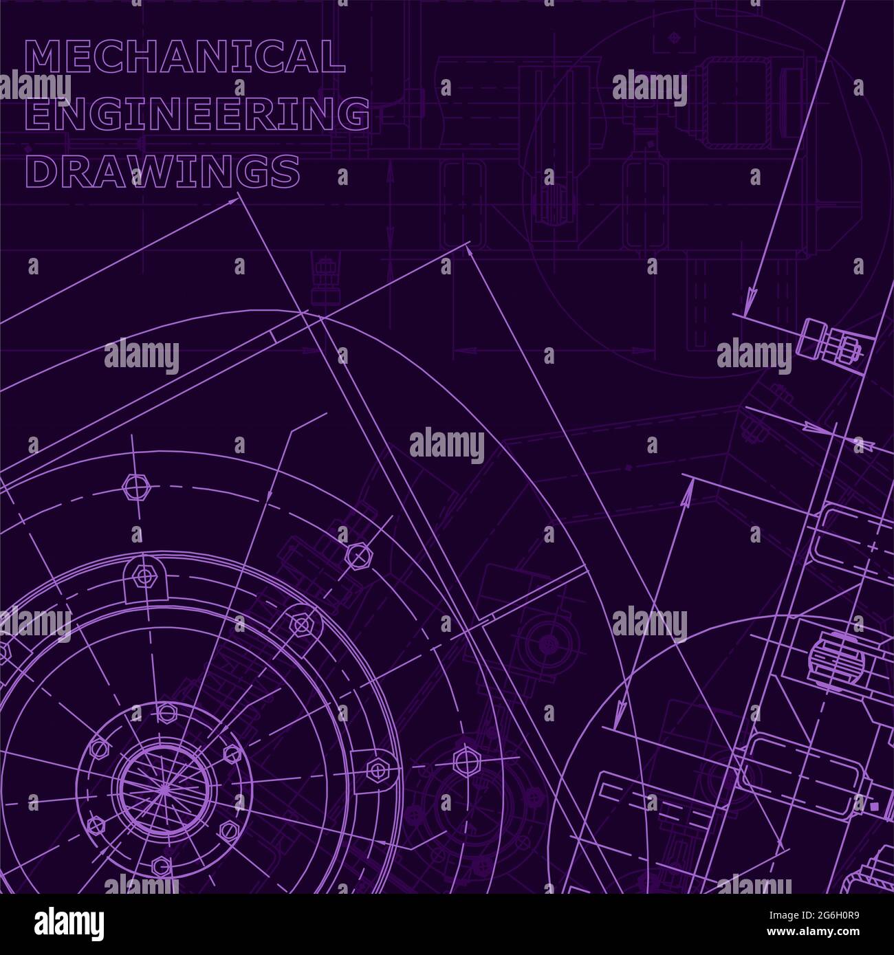 Corporate Identity. Blueprint. Vector engineering illustration. Cover ...