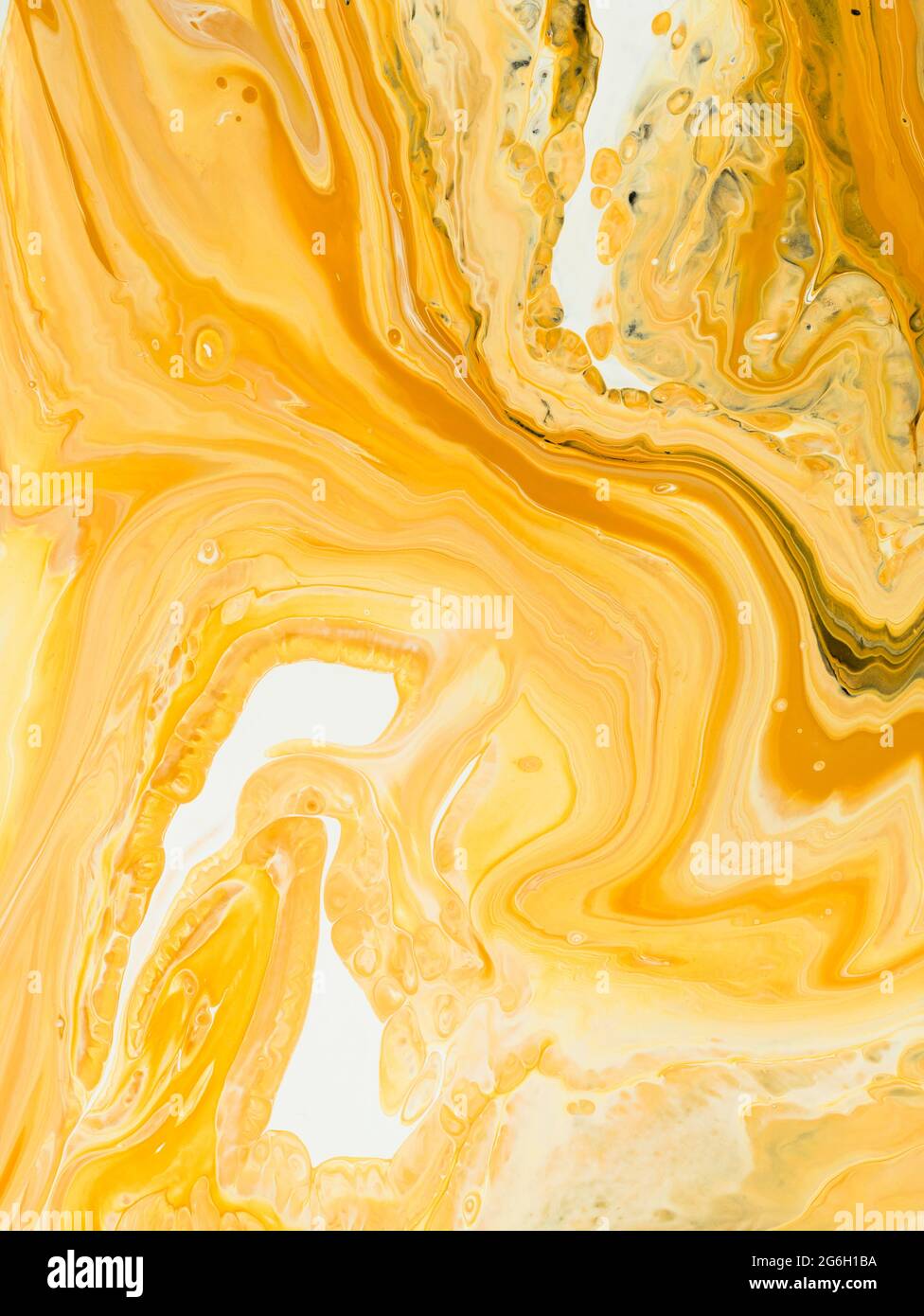 Caramel color creative abstract hand painted background, fluid art ...