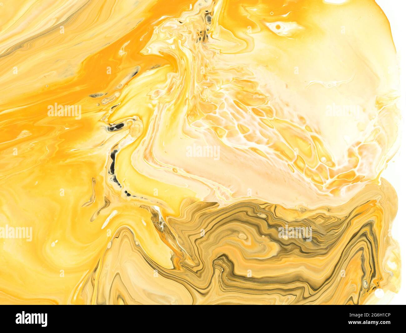 Caramel color creative abstract hand painted background, fluid art ...