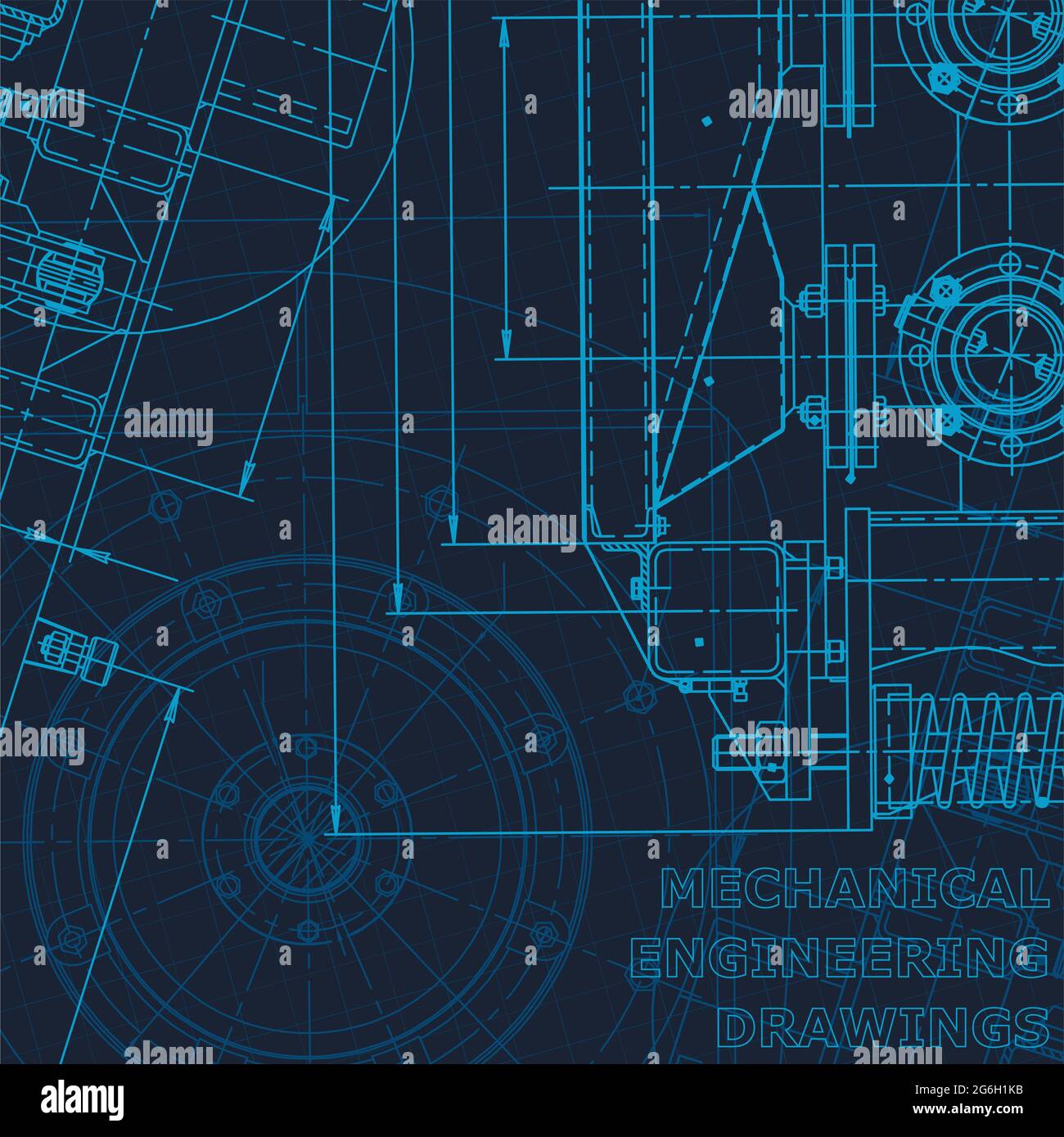 Technical cyberspace. Blueprint. Corporate Identity. Vector engineering ...
