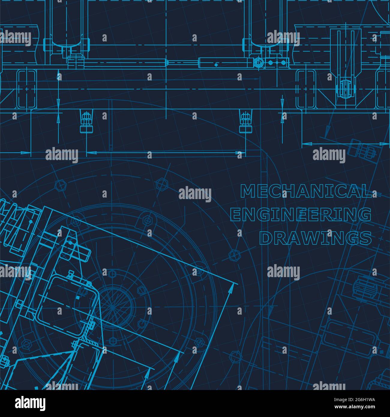 Technical cyberspace. Corporate Identity. Blueprint, scheme, plan ...