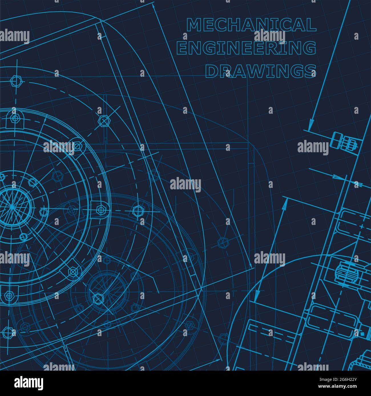 Technical cyberspace. Corporate Identity. Blueprint, Sketch Vector ...