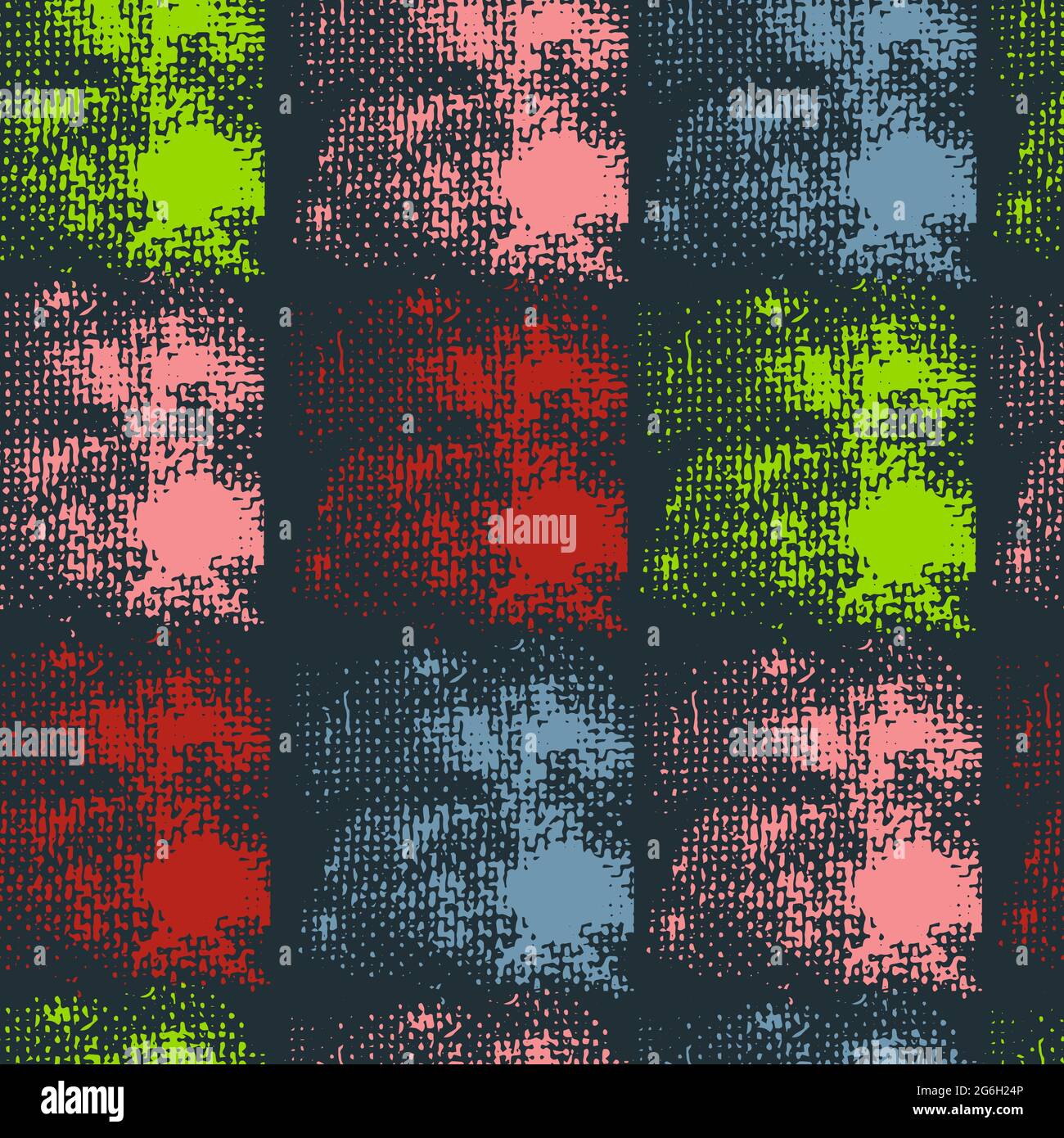 Abstract creative seamless pattern with geometric shapes and artistic ...