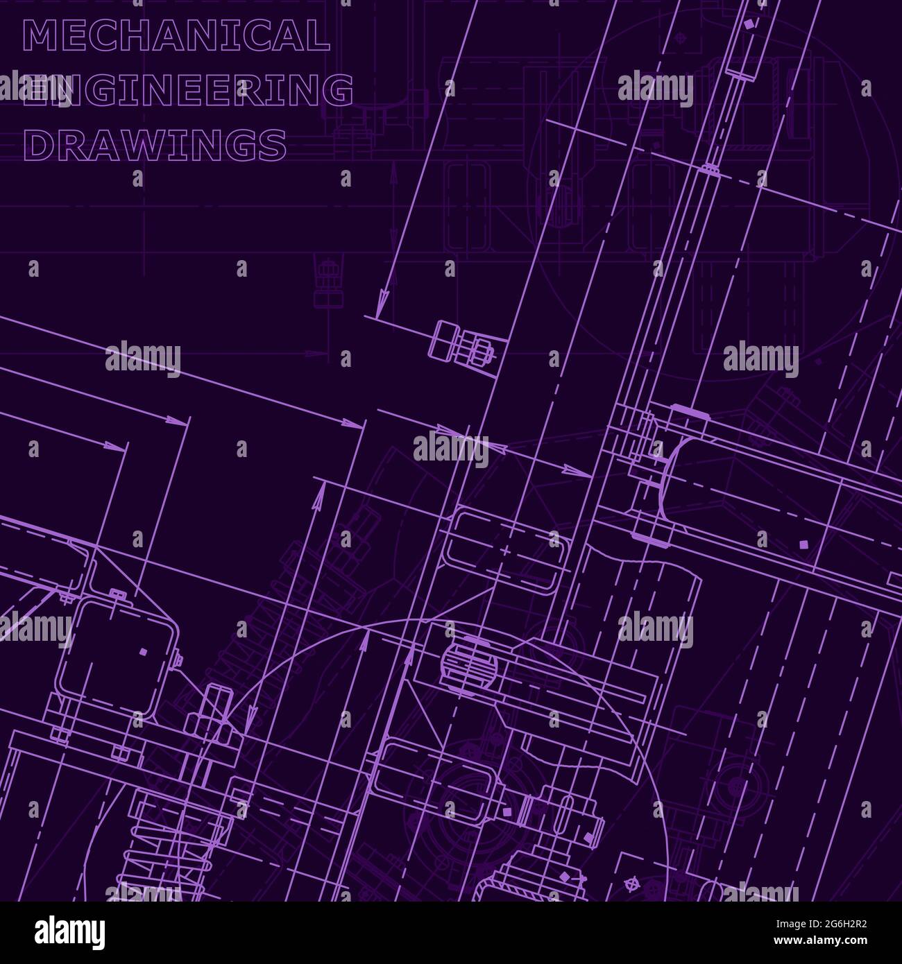 Blueprint. Corporate Identity. Vector engineering illustration. Computer aided design systems ...