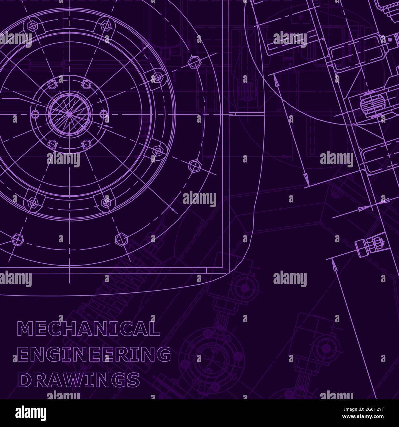 Blueprint, Sketch. Vector engineering illustration. Cover, flyer ...