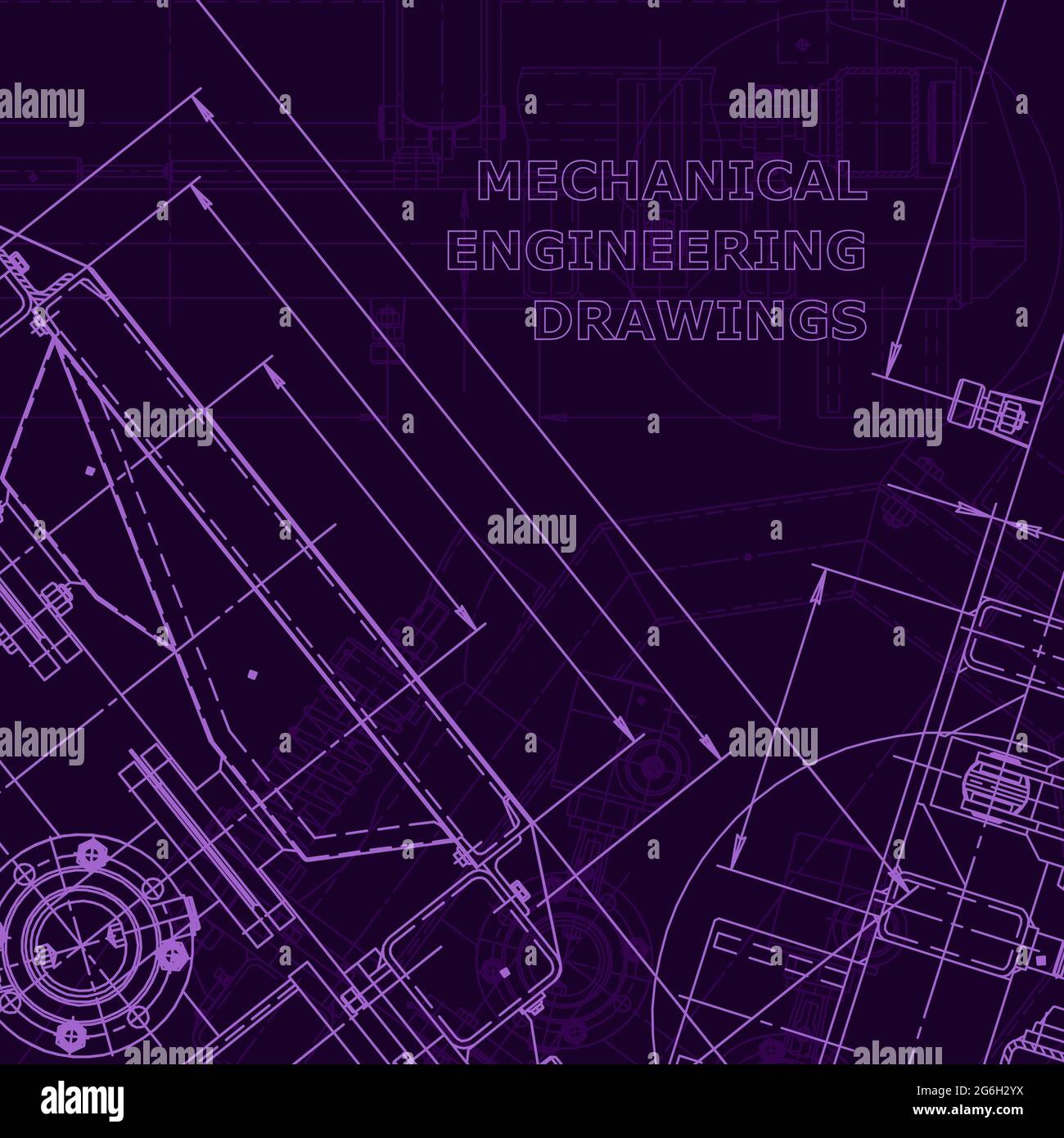 Blueprint. Corporate Identity. Vector engineering illustration ...