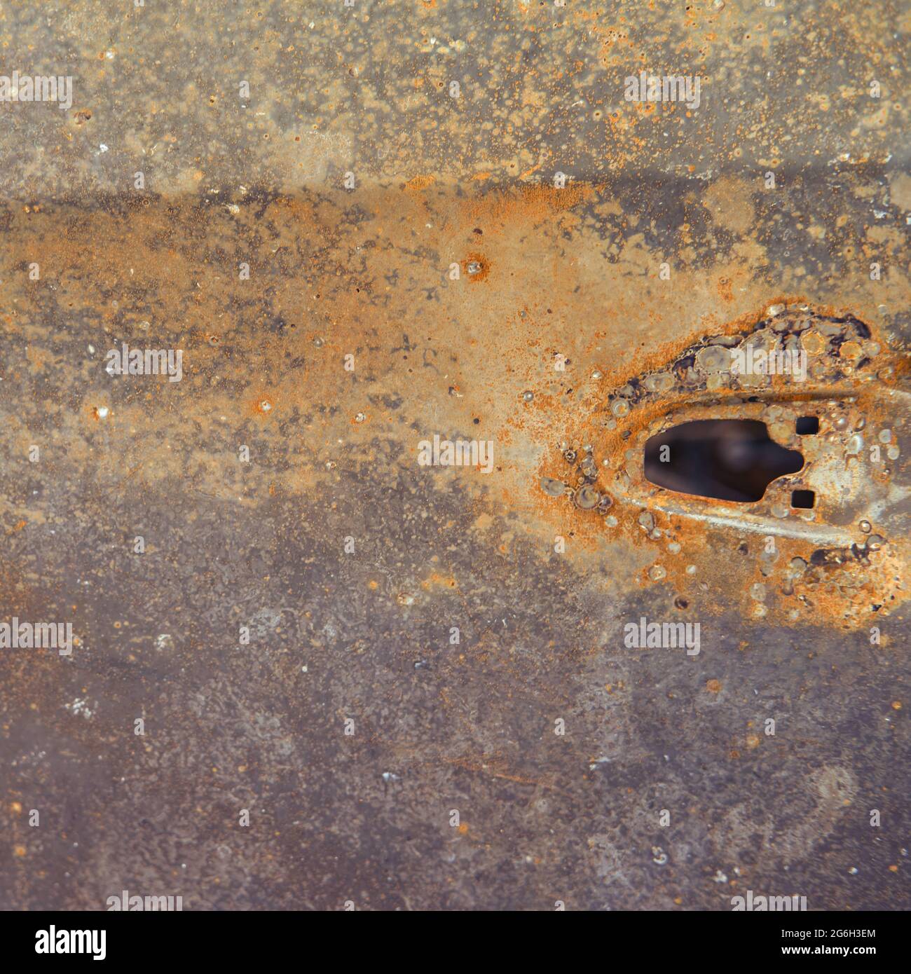 Burnt car door background, texture of rusty metal close up Stock Photo ...