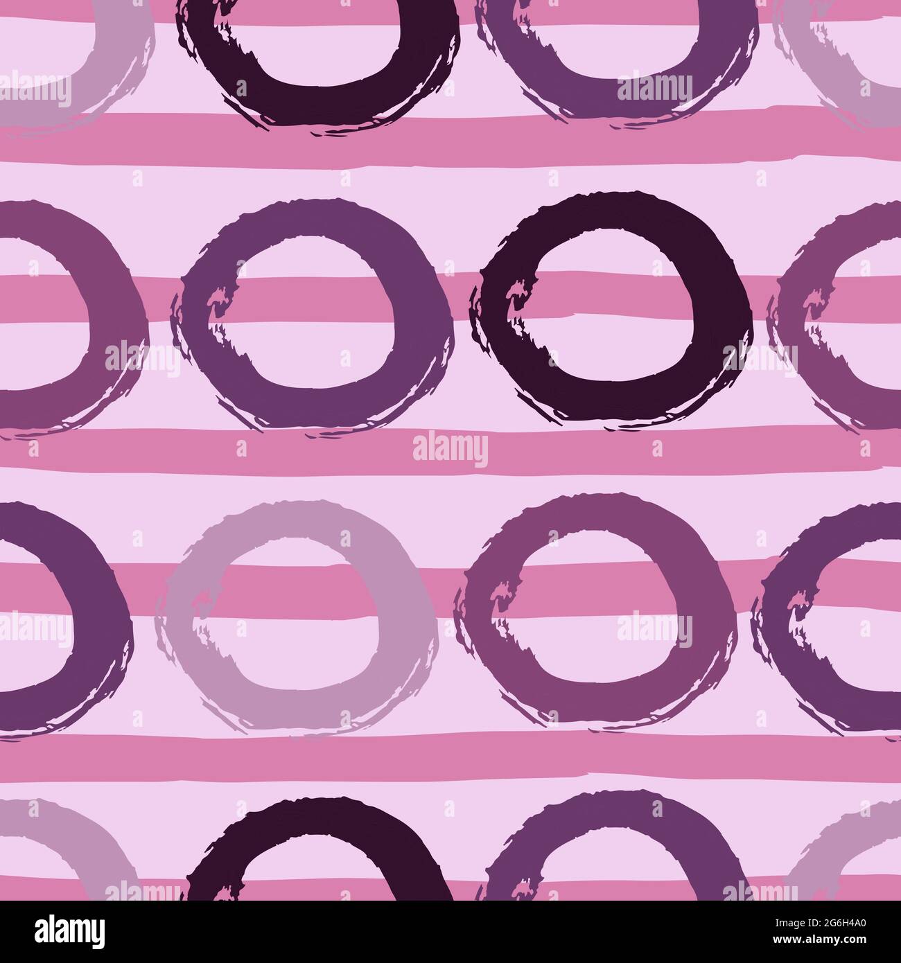 Abstract creative seamless pattern with blots, dots, brush strokes and ...