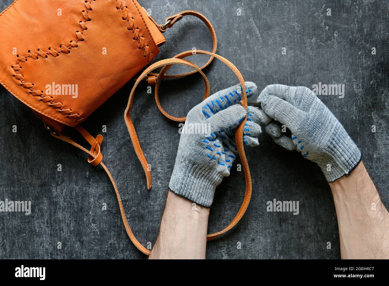 Master leatherwork hi-res stock photography and images - Alamy