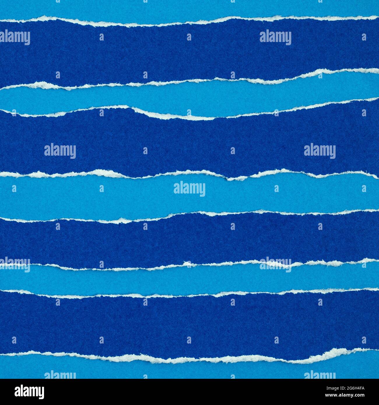 Ripped Paper, Close-up Strips Light Blue and Dark Blue Paper, Copy ...