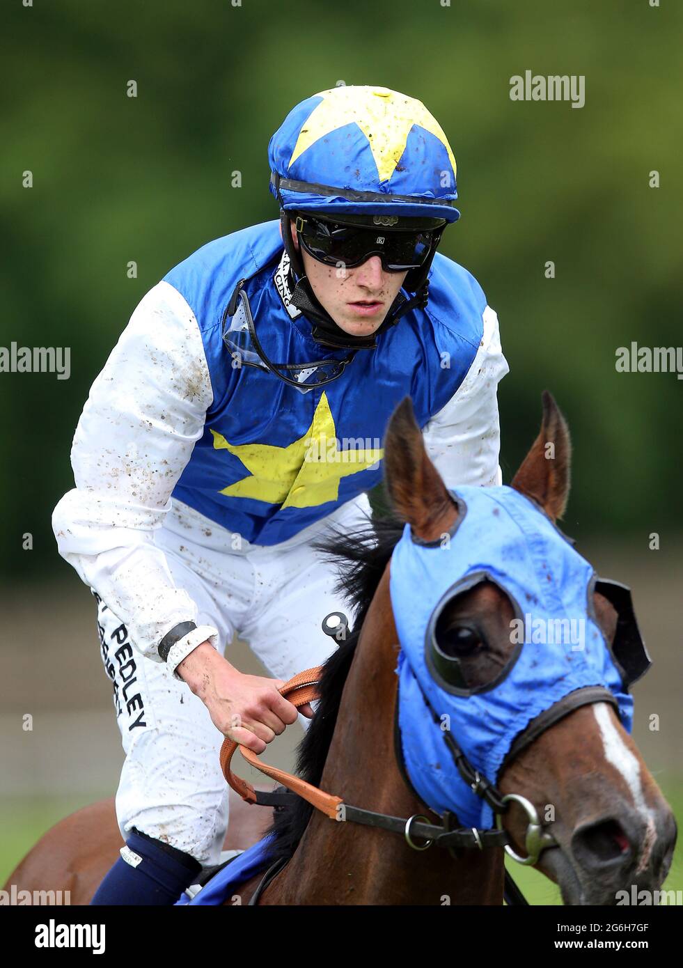 Jockey Oisin McSweeney at Pontefract Racecourse. Picture date: Tuesday ...