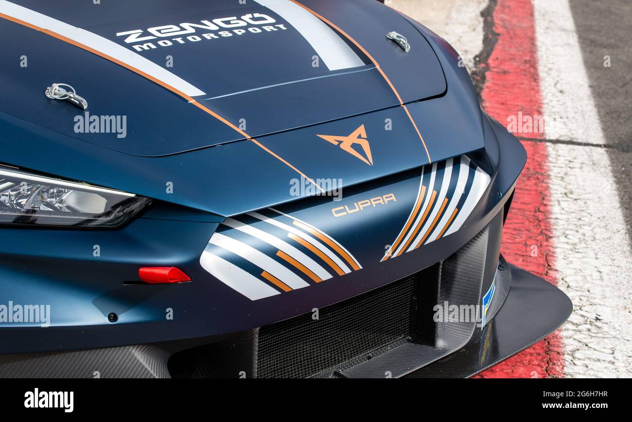 Vallelunga, Italy, June 19 2021, Pure ETCR Championship. Cupra logo and ...