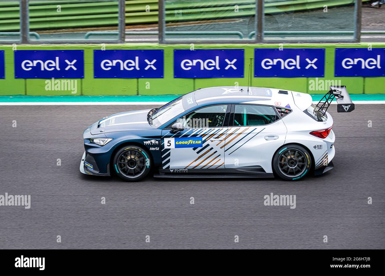 Vallelunga, Italy, June 19 2021, Pure ETCR Championship. Electric ...