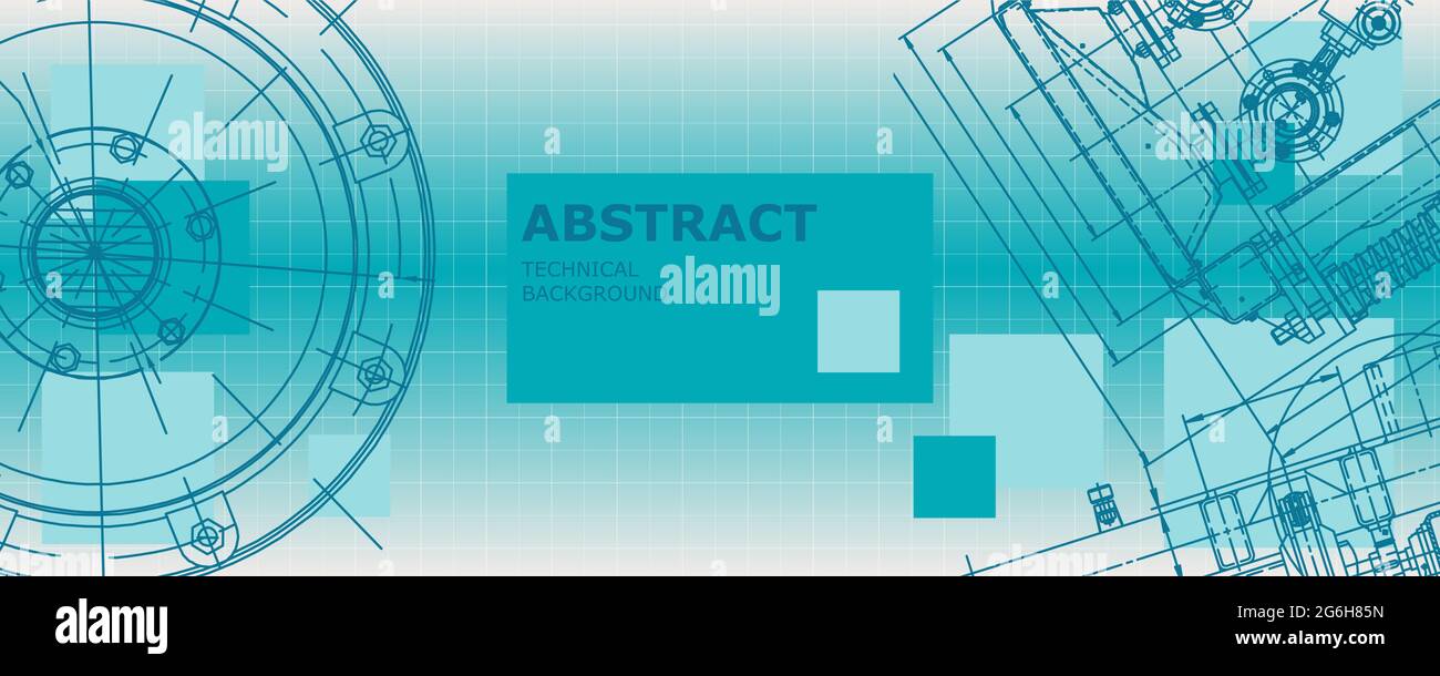 Mechanical engineering drawing. Abstract drawing. Engineering ...