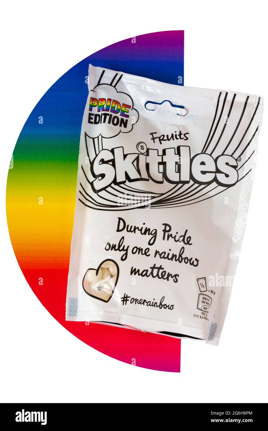 Packet of pride edition fruits skittles Cut Out Stock Images & Pictures ...