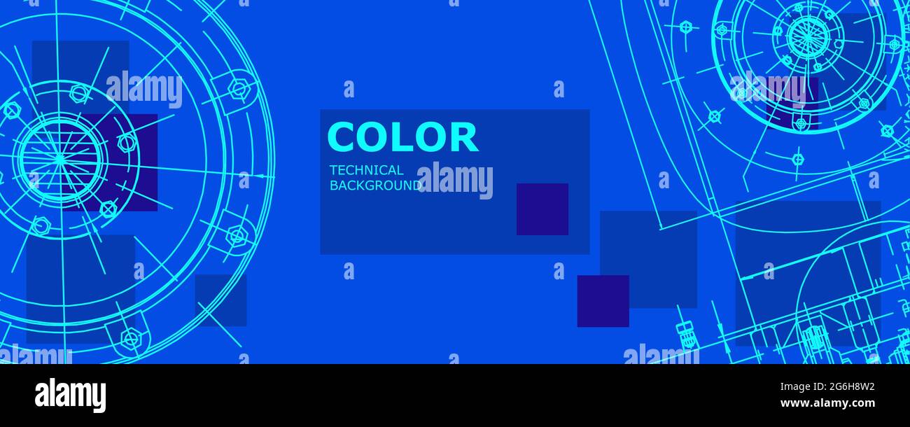 Mechanical engineering drawing. Abstract drawing. Engineering ...