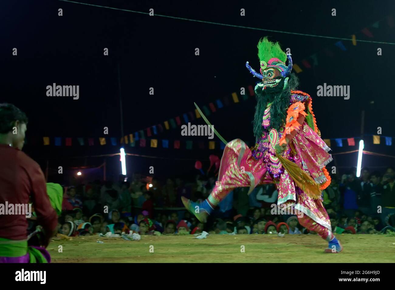 BAMNIA, PURULIA, WEST BENGAL , INDIA - DECEMBER 23RD 2015 : Dancer ...