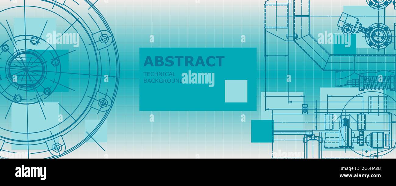 Mechanical engineering drawing. Abstract drawing. Engineering ...