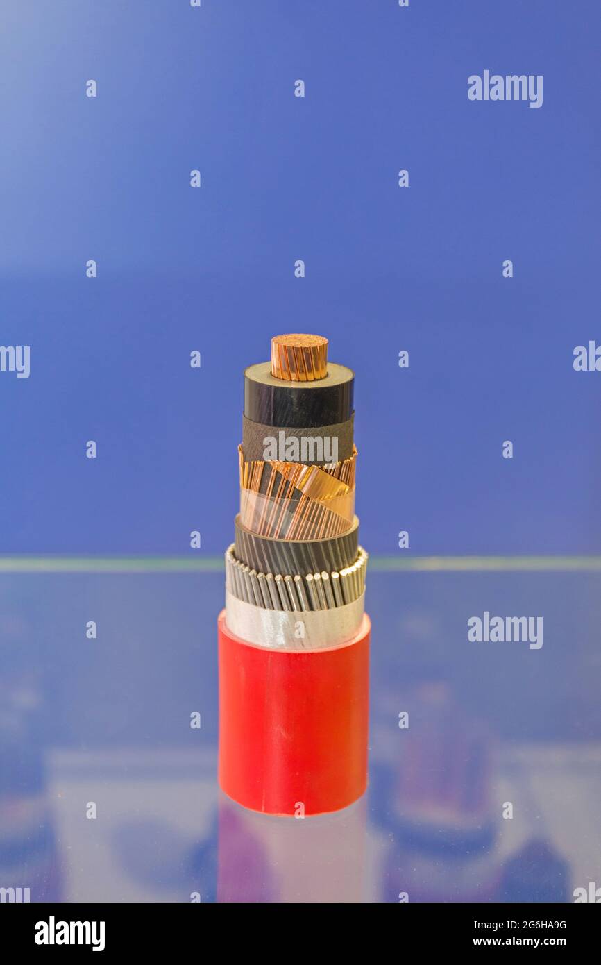 Power cable cross section hi-res stock photography and images - Alamy