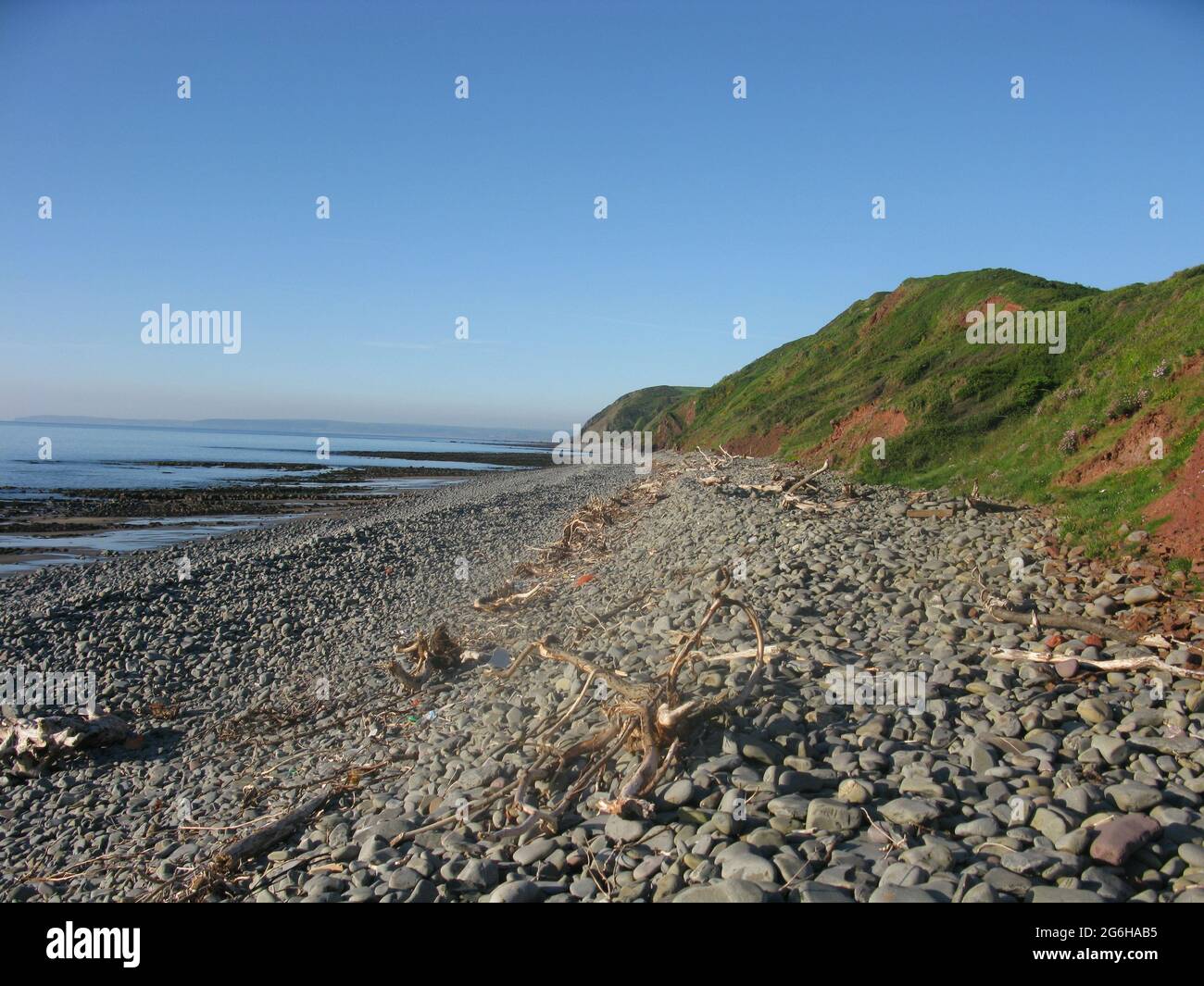 Peppercombe Beach. South west coast path. North Devon. West country ...