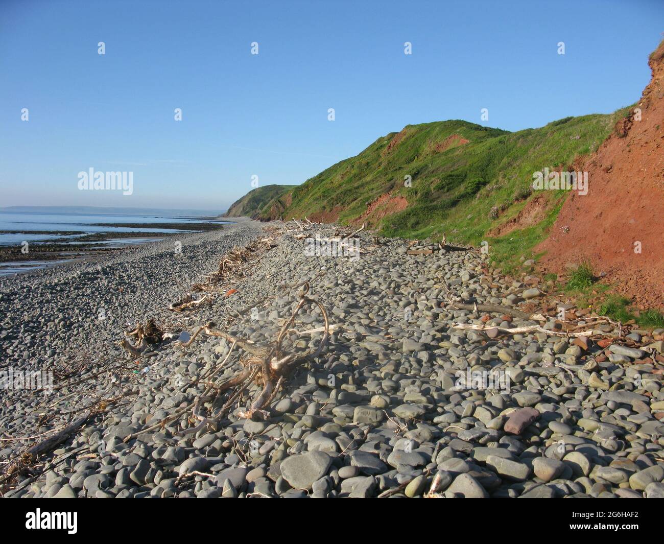 Peppercombe Beach. South west coast path. North Devon. West country ...