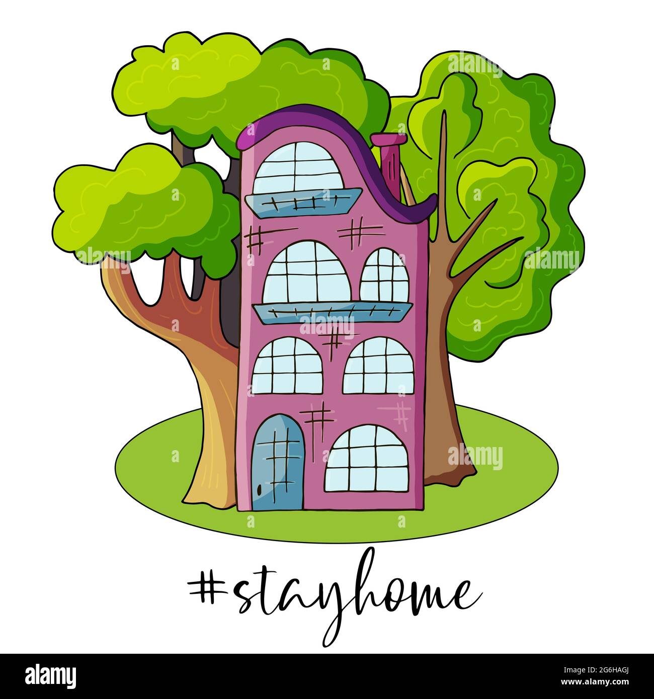 Stop coronavirus. Stay at home awareness social media campaign on ...