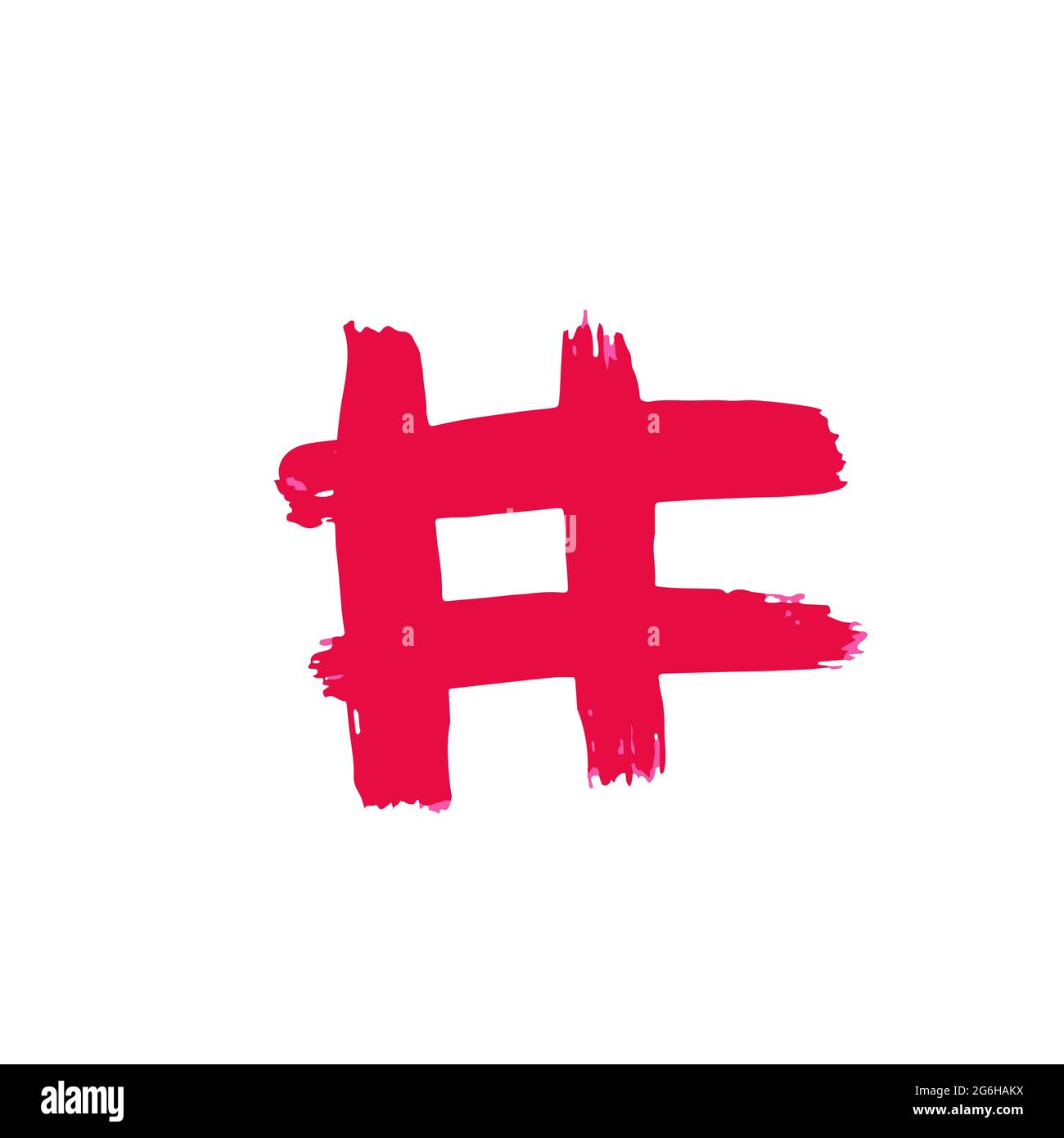 Hand drawing paint, brush drawing. Isolated on a white background ...