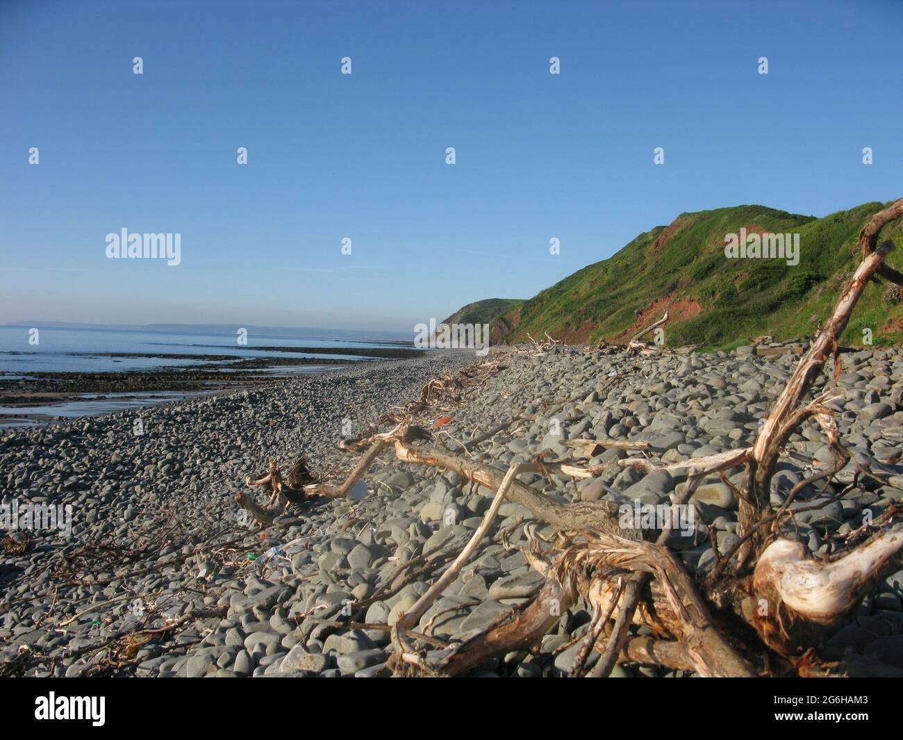 Peppercombe Beach. South west coast path. North Devon. West country ...