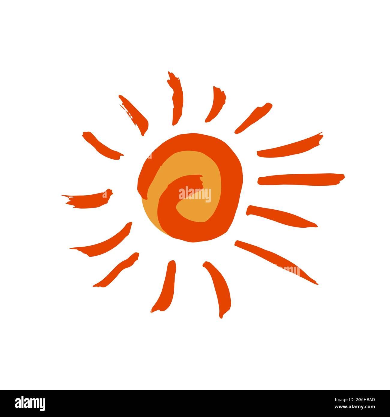 Doodle grunge style icon. Hand drawing paint, brush drawing. Isolated ...