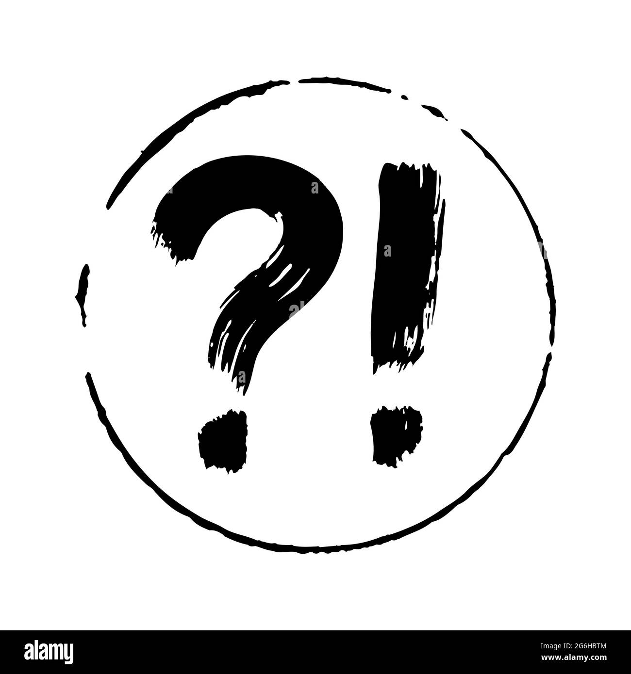 Hand drawing paint, brush drawing. Isolated on a white background ...