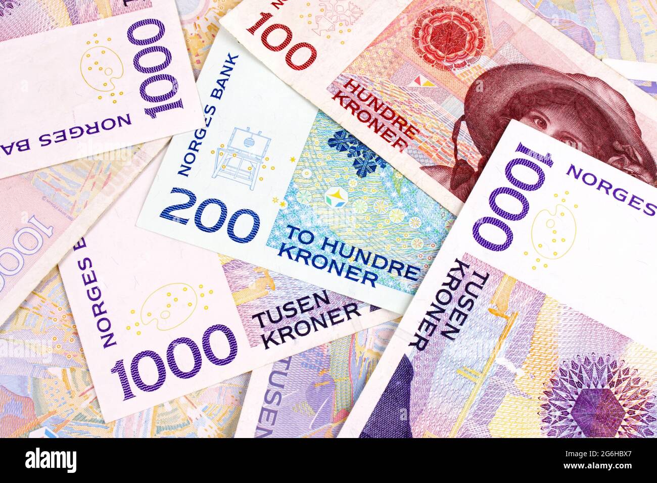 Norwegian bank notes hi-res stock photography and images - Alamy