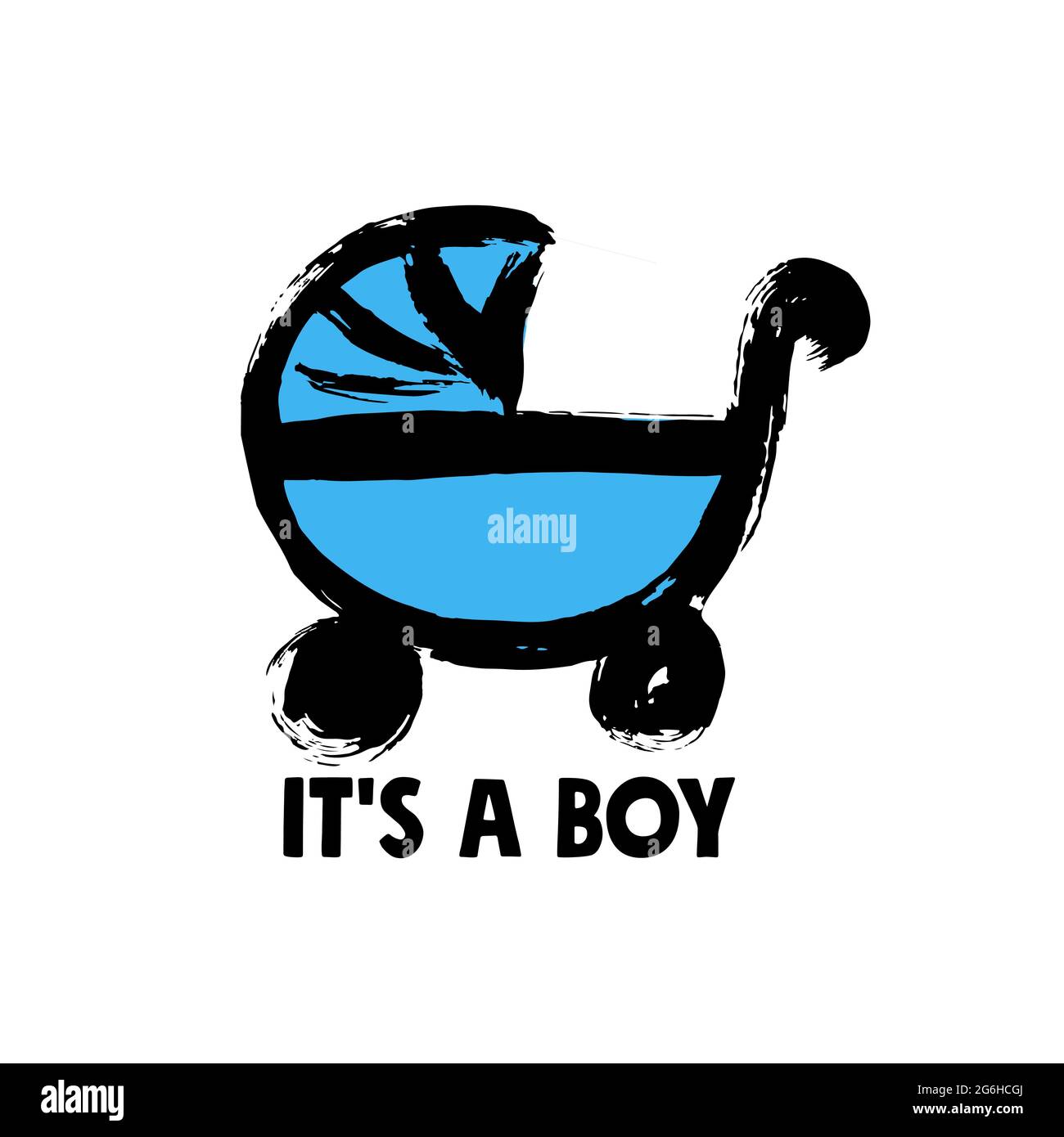 Hand drawing paint, brush drawing. Isolated on a white background ...