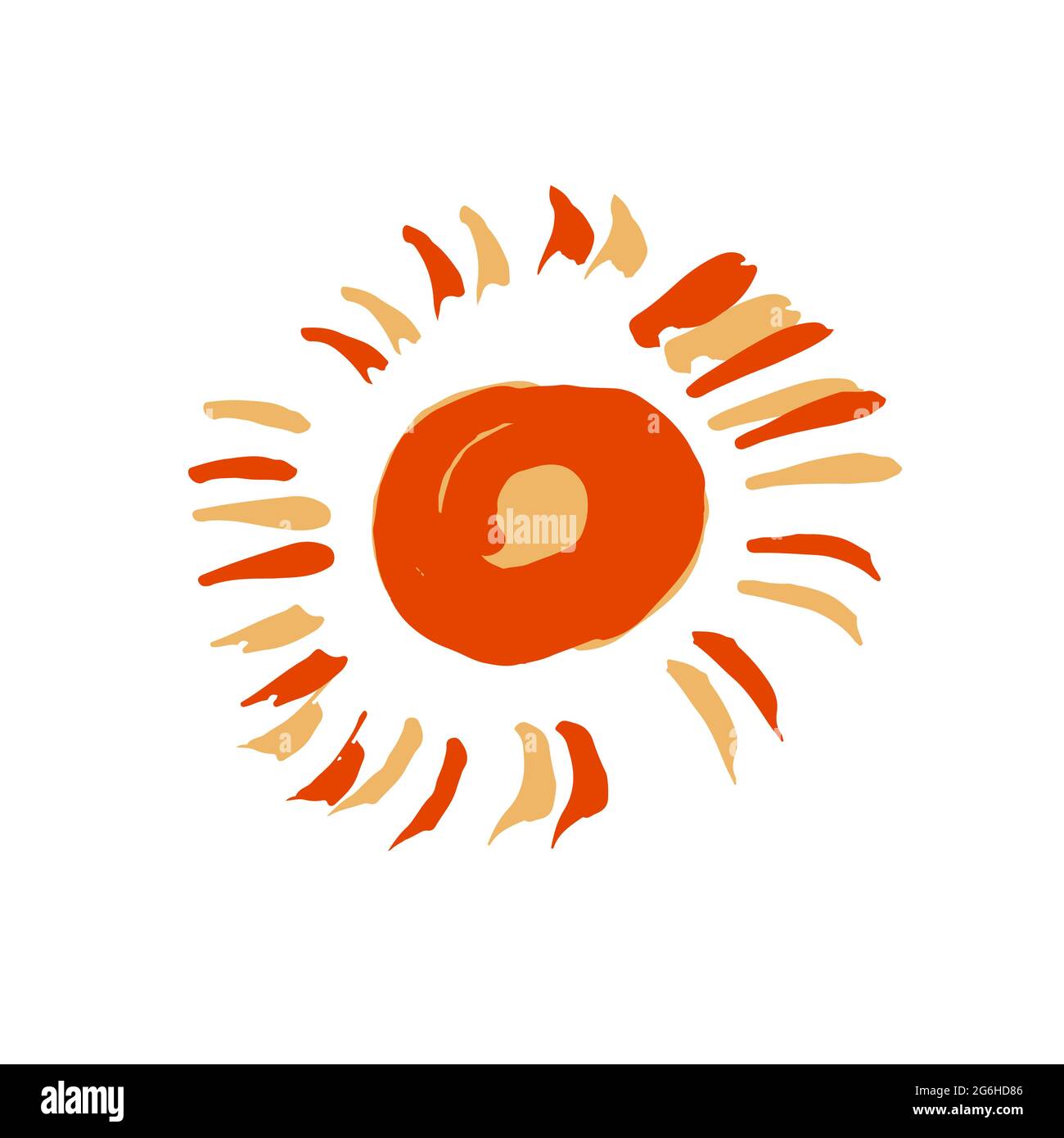 Doodle grunge style icon. Hand drawing paint, brush drawing. Isolated ...